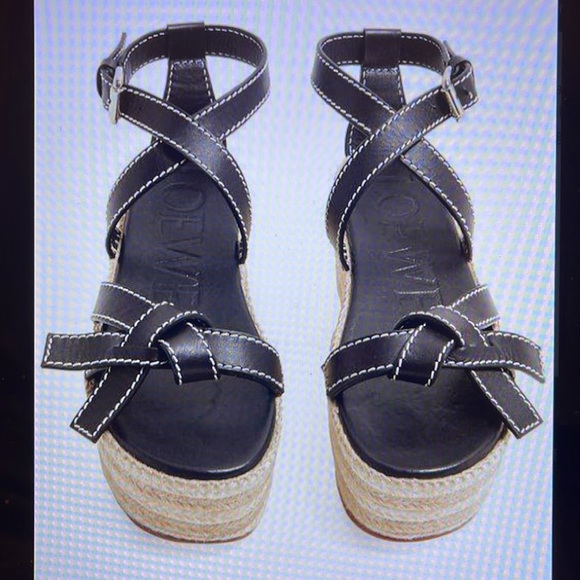 Loewe | Shoes | Brand New Loewe Gate Platform Wedge Sandal | Poshmark